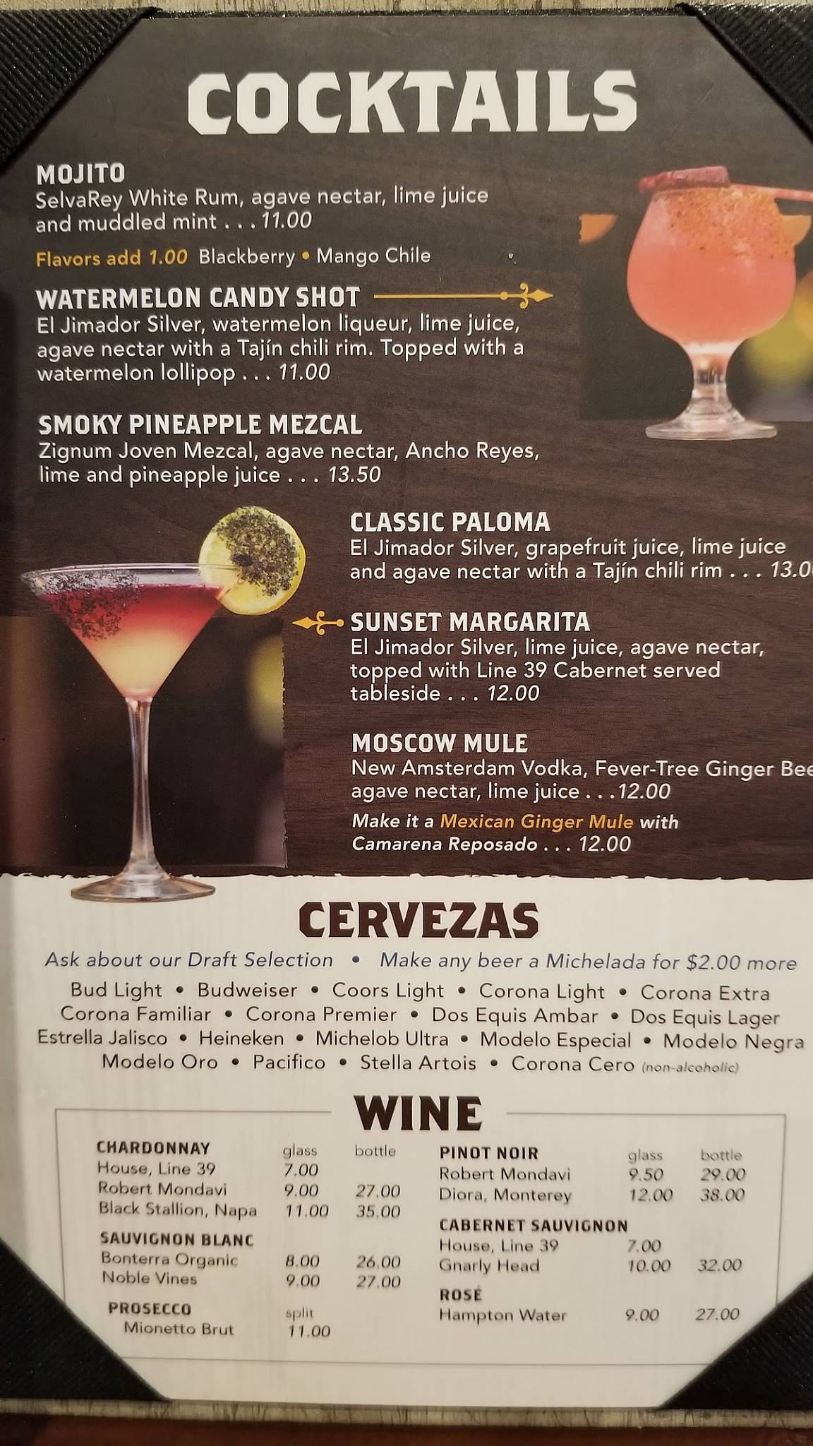 Menu at El Torito pub & bar, Milpitas