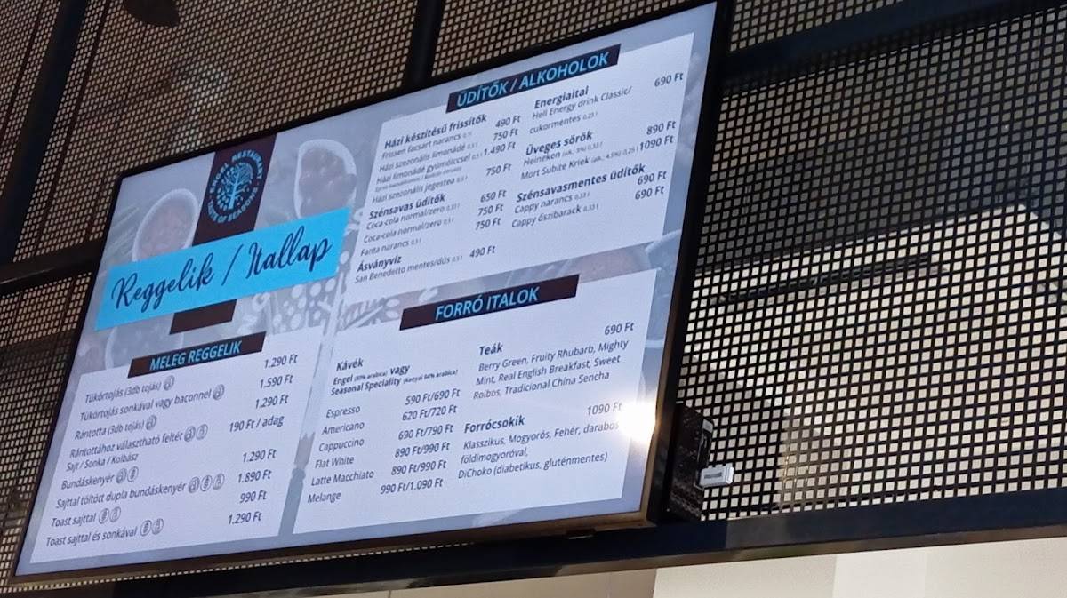 Menu at Engel Restaurant - Szezonális ízek, Budapest