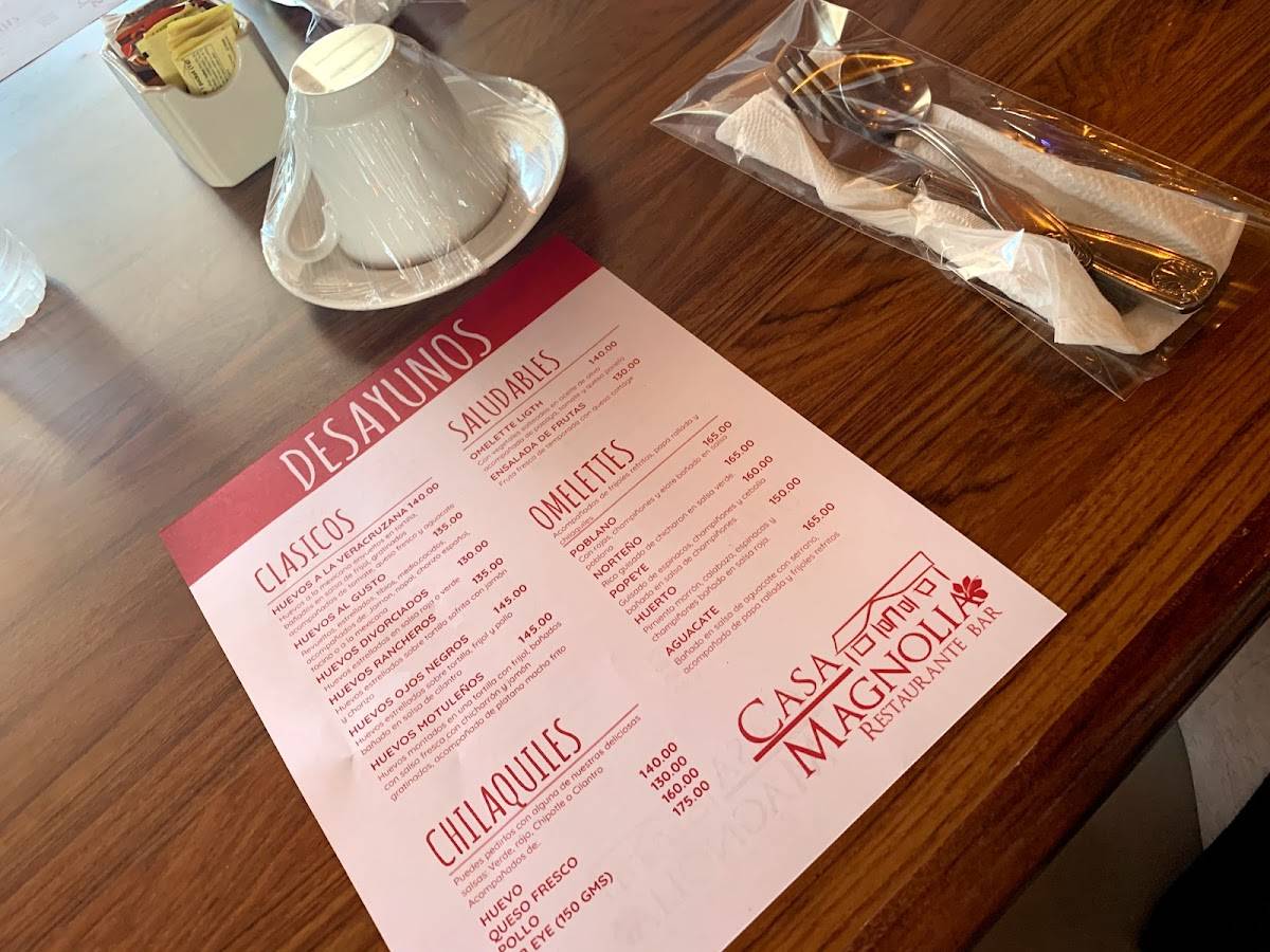 Carta del restaurante Casa Magnolia, Ensenada, México 1