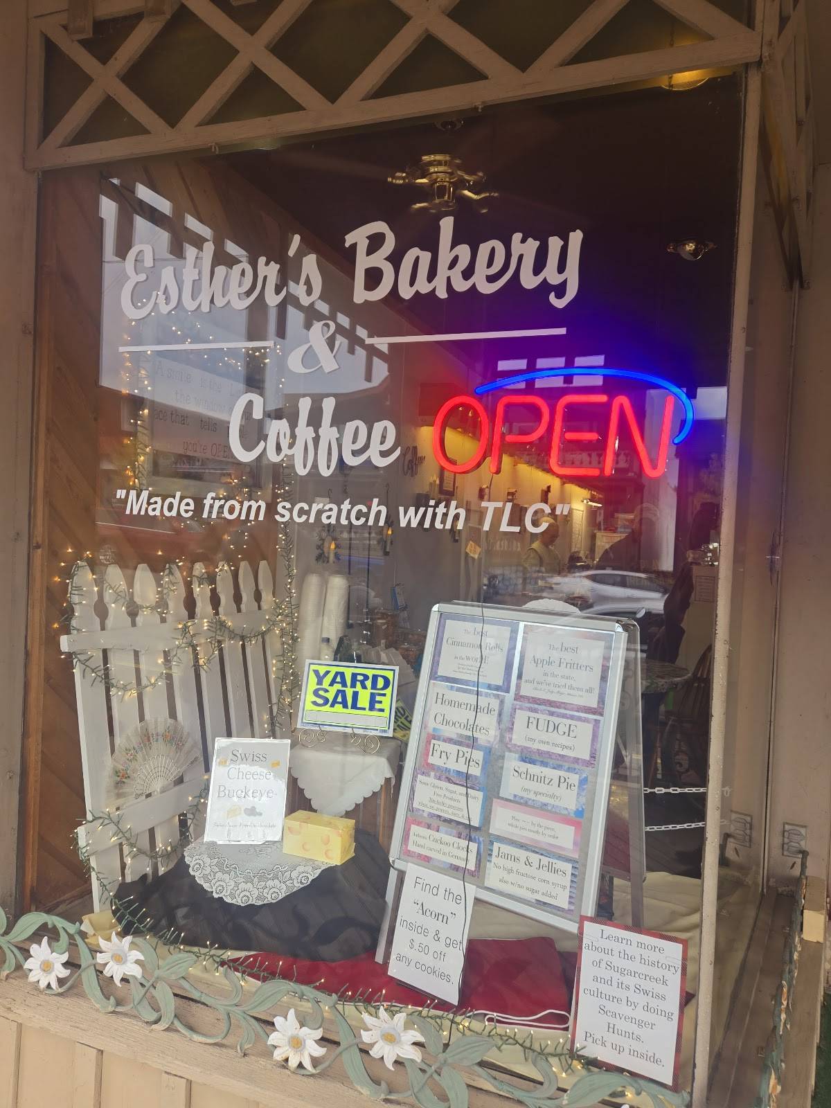 Menu at Esther's Home Bakery & Cafe, Sugarcreek