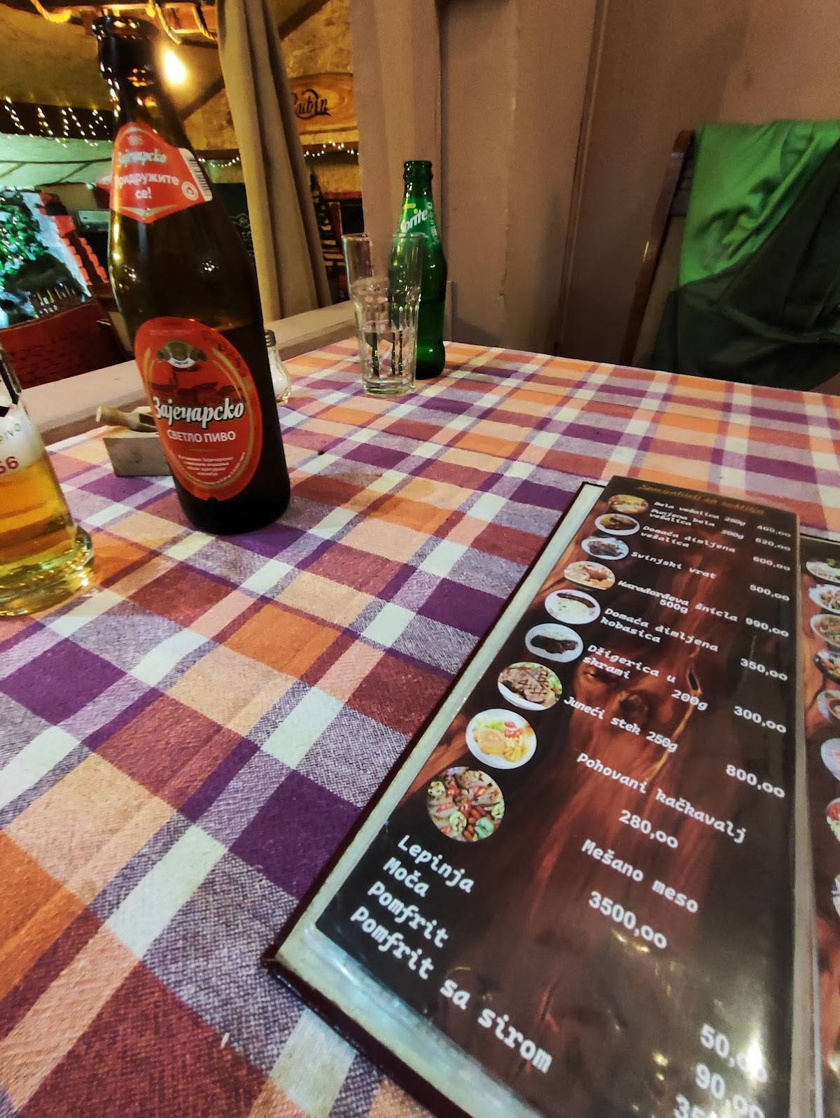 Menu at Etno Restoran "NAŠA KUĆA" restaurant, Leskovac