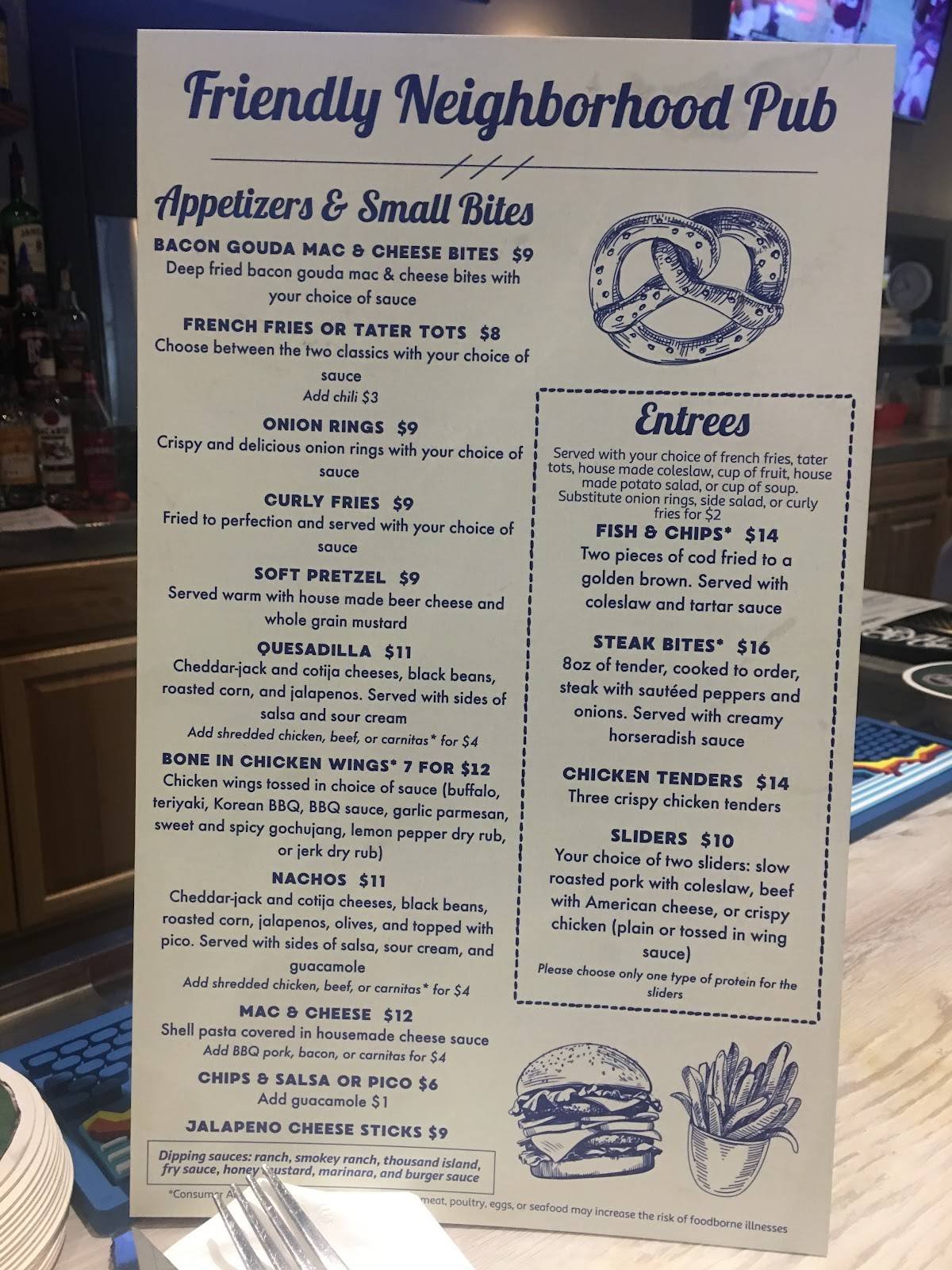 Menu at Chambers Grill and Taphouse pub & bar, Eugene