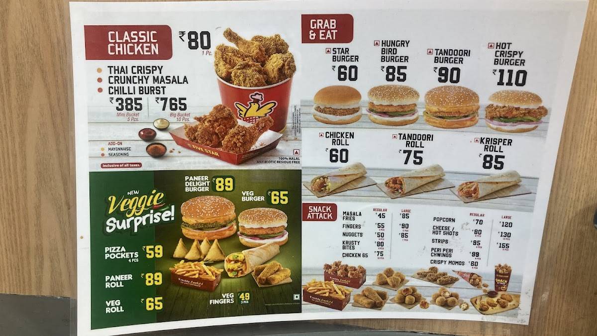 Menu at FIVE STAR CHICKEN, Bengaluru, Shop No2