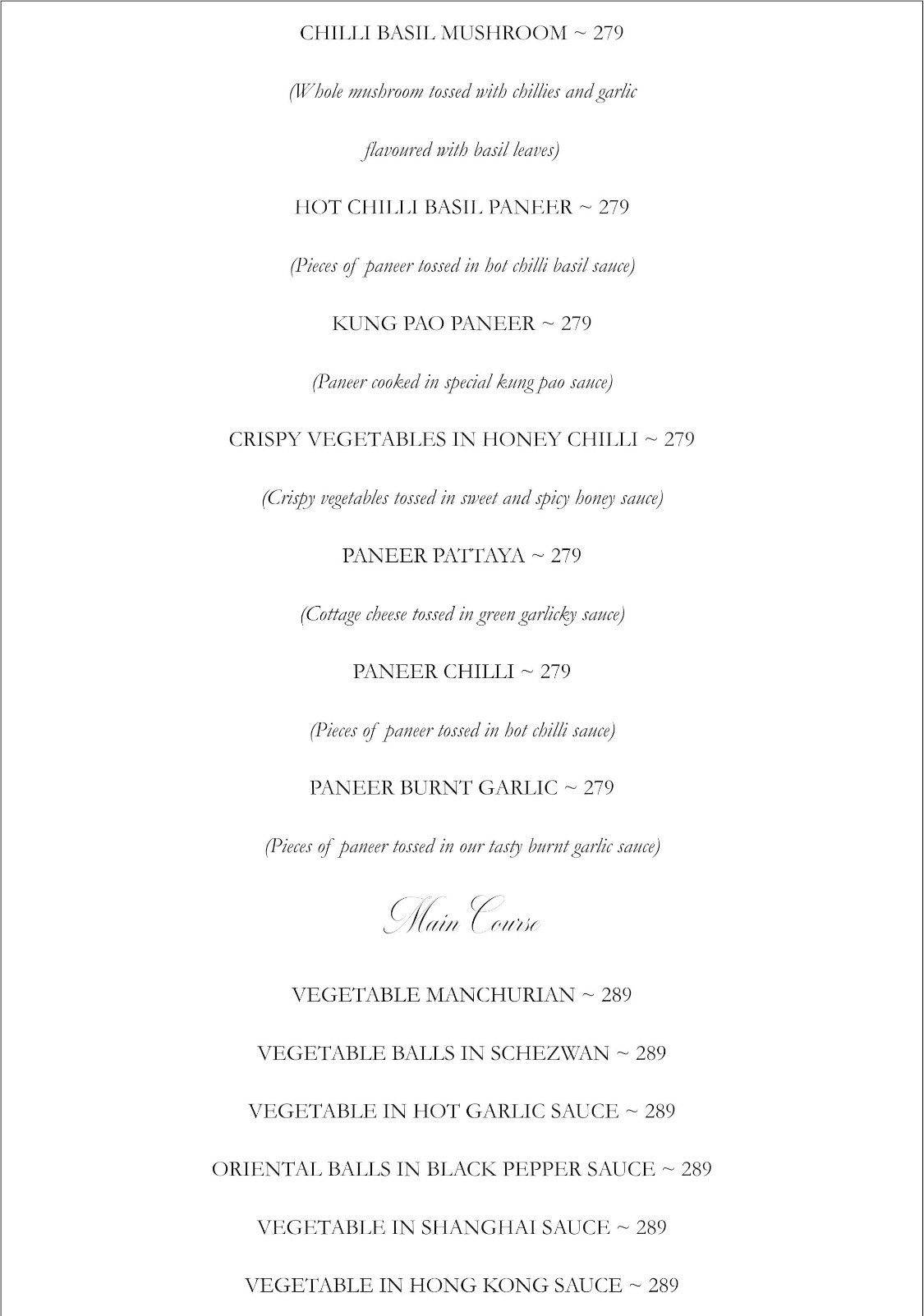 Menu at Family Tree Ghatkopar, Mumbai