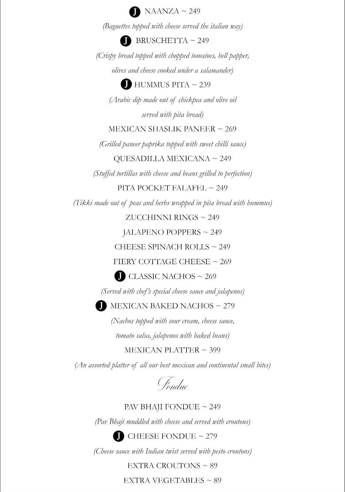Menu at Family Tree Ghatkopar, Mumbai