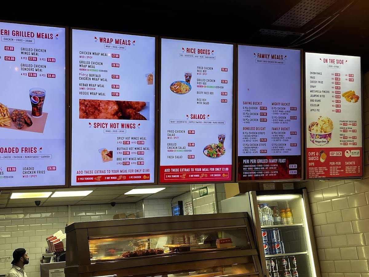 Menu at Chicken Hub restaurant, London, 130 High Holborn