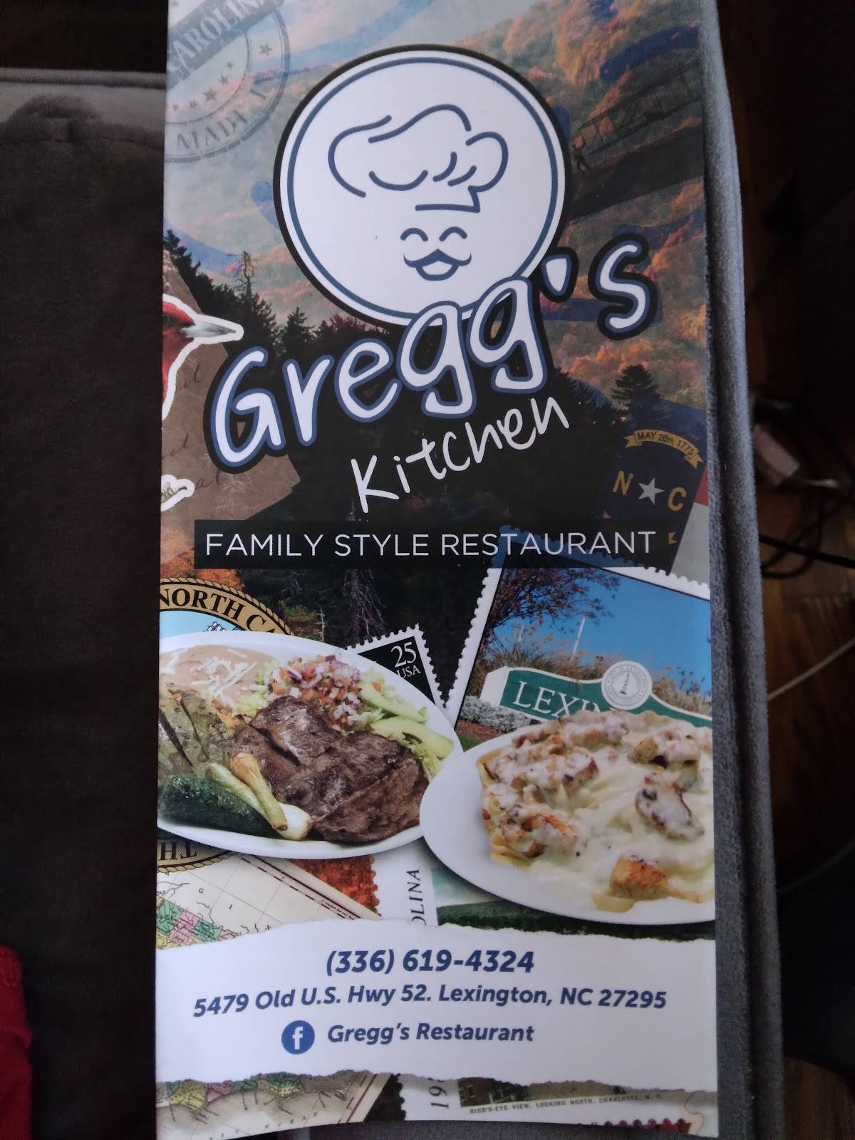 Menu at Gregg's Kitchen fast food, Welcome