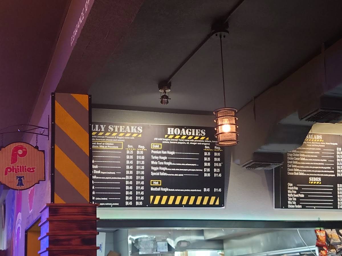 Menu at Loading Zone Philly Steaks fast food, Orlando