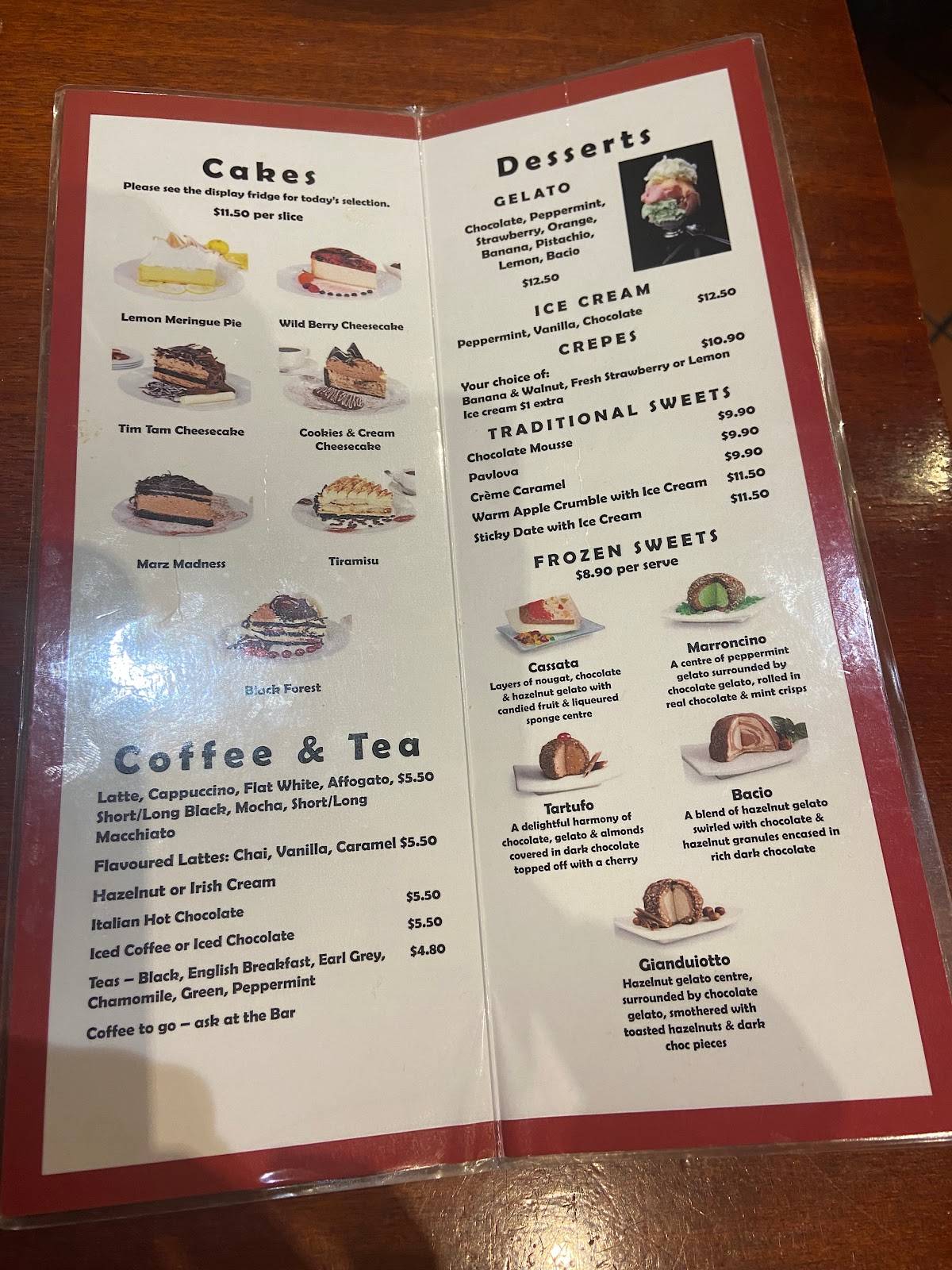 Menu at Sofia Camberwell fast food, Camberwell