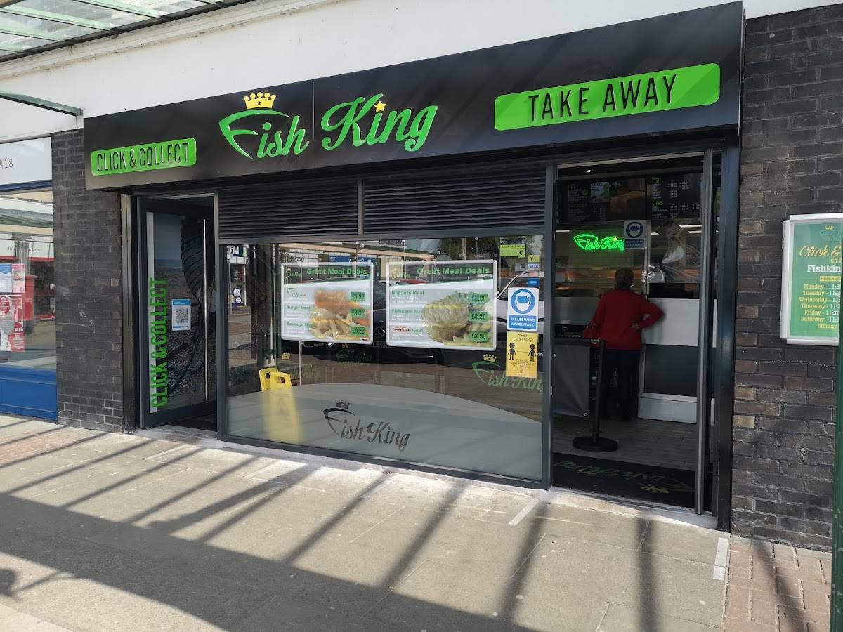 Menu at The Fish King fast food, Lincoln, 16 The Forum