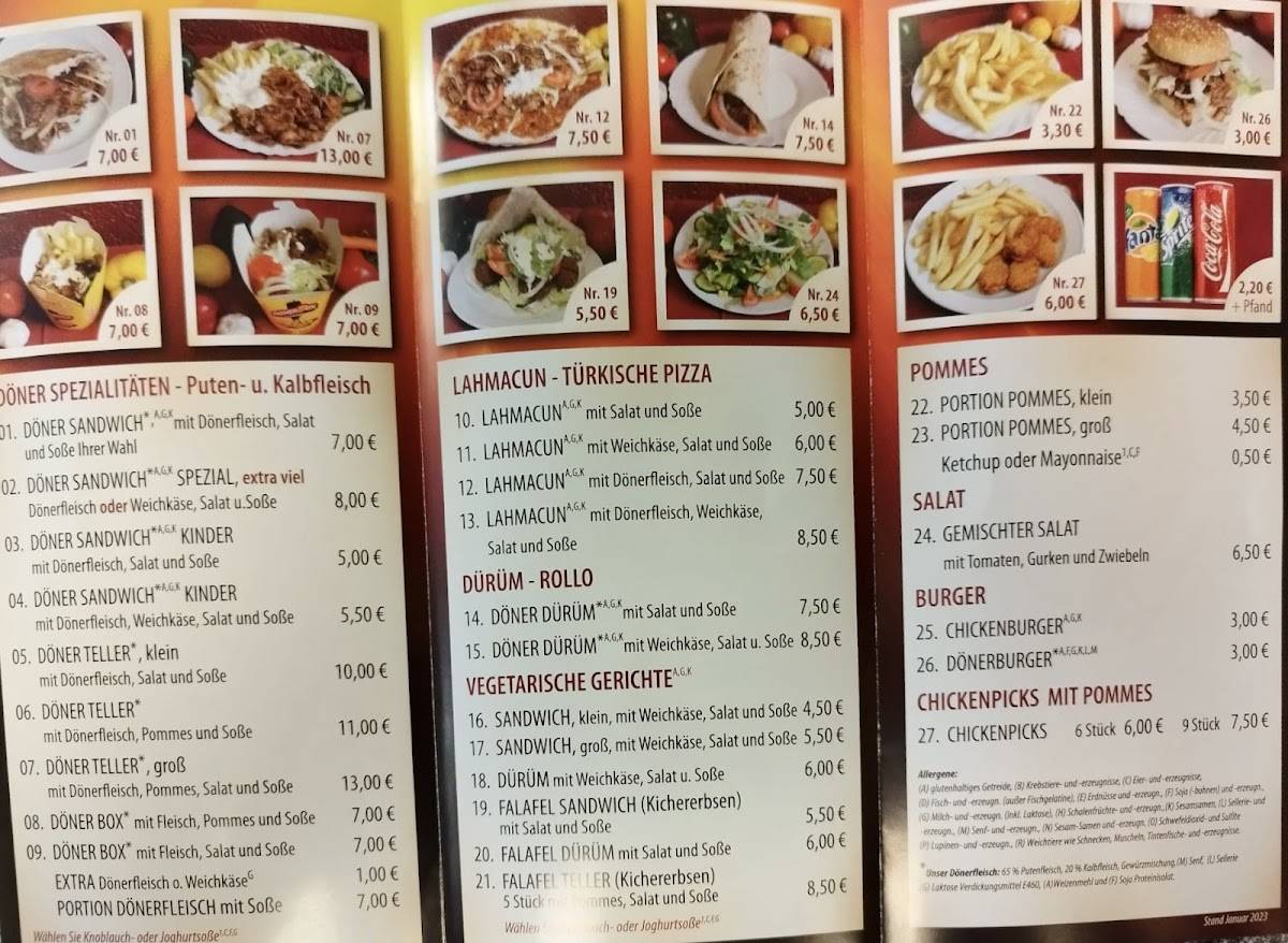 Speisekarte von YaYla Kebaphaus Inh. Fam. Yildirim fast Food, Hochheim ... Speisekarte von YaYla Kebaphaus Inh. Fam. Yildirim fast Food, Hochheim ...