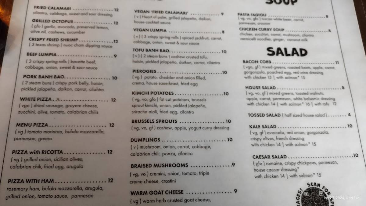 Menu at Fat Cats pub & bar, Cleveland