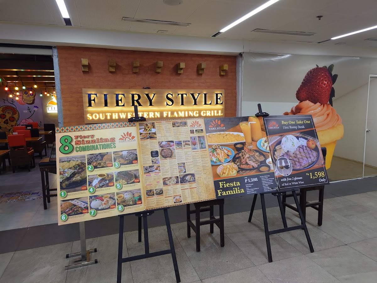 Menu at Fiery Style Southwestern Flaming Grill restaurant, Makati, Food ...
