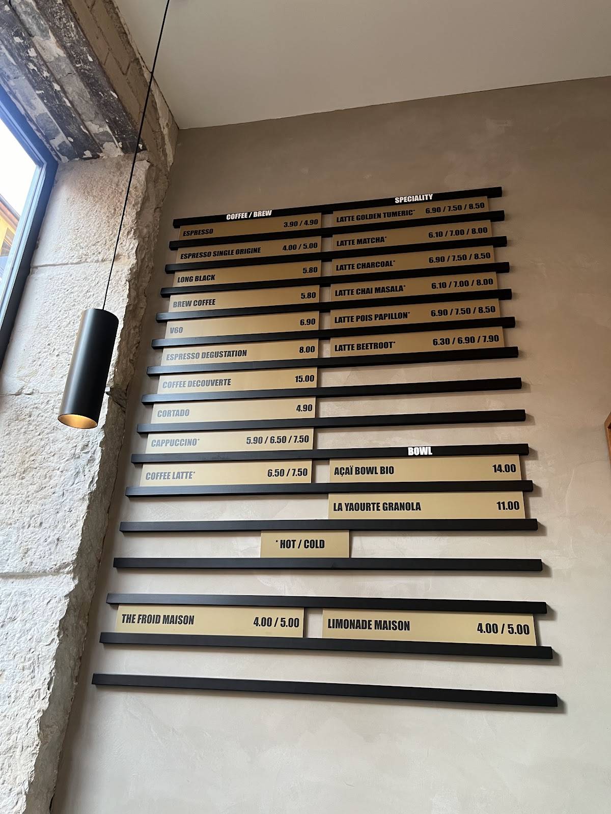 Speisekarte von Filomena café de spécialité, Genf