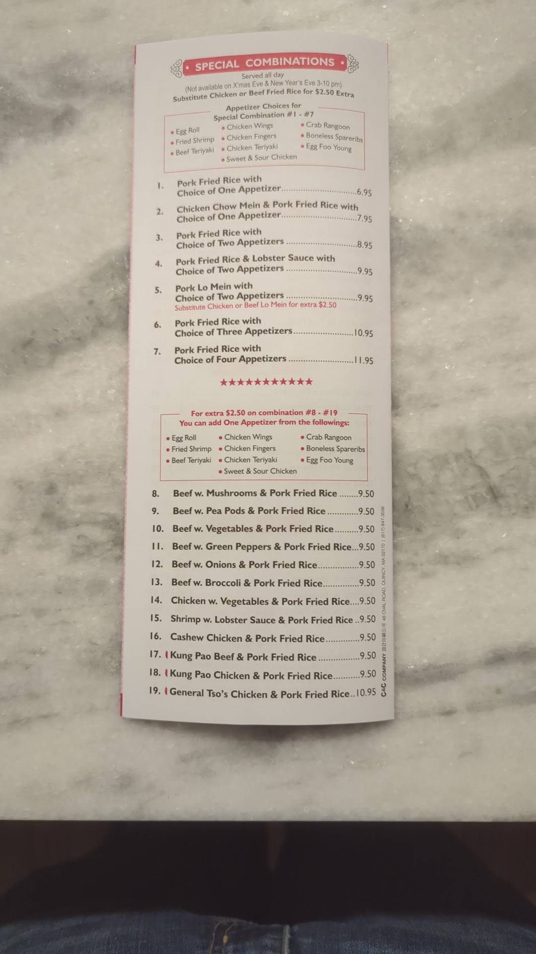 Menu at First Kitchen Chinese Restaurant, Northwood