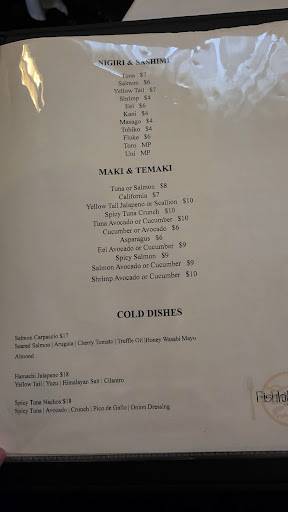 Menu at Fishkill Prime steakhouse, Fishkill, Main St