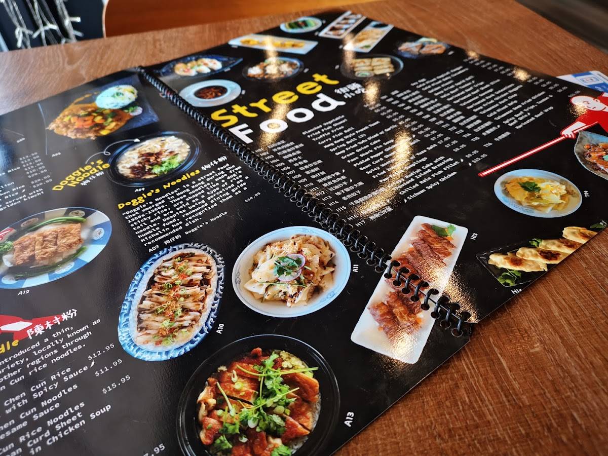 Menu at Flying Dragon ~ 飛龍館 cafe, Edmonton