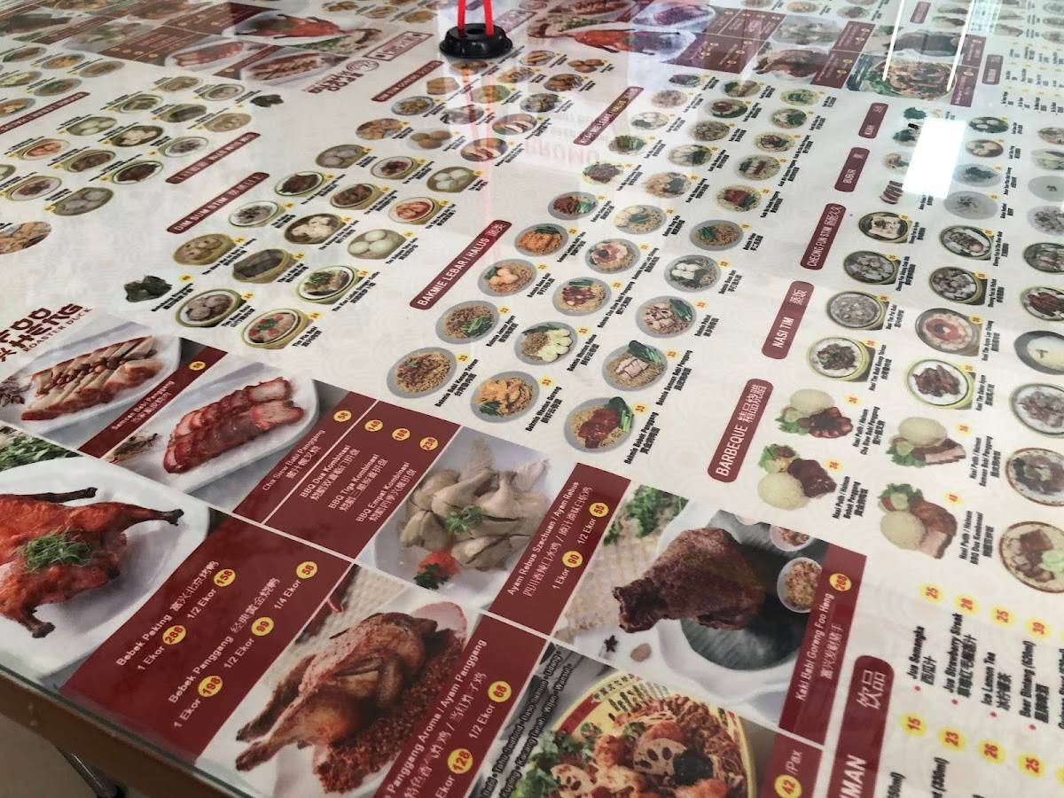 Carta del restaurante Foo Heng Hongkong Dimsum Puri Mansion, West Jakarta