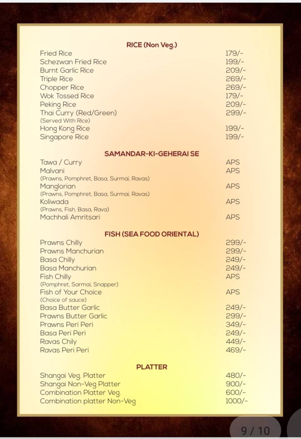 Menu At The FoodVilla Family Resto Bar Mumbai menu-at-the-foodvilla-family-resto-bar-mumbai