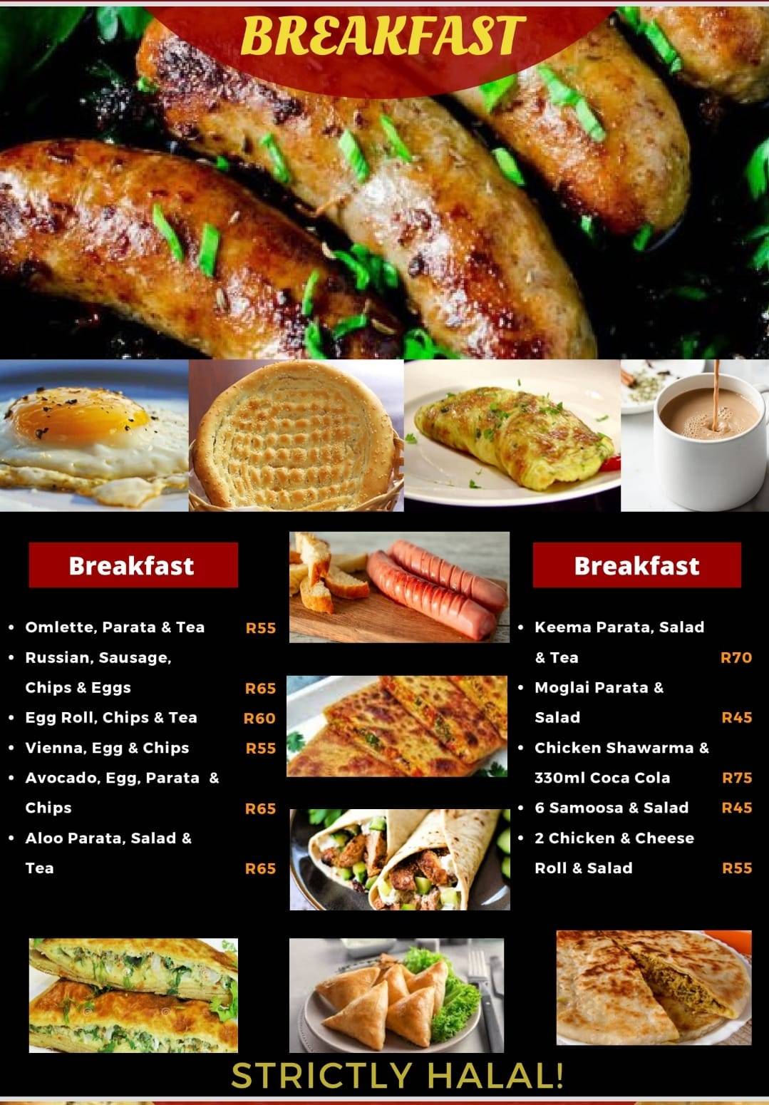 Menu at Foodistan Restaurant & Takeaway, Welkom