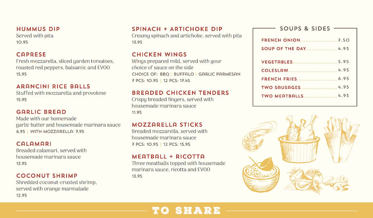 Menu at Four Brothers Pizza Inn pizzeria, Millerton
