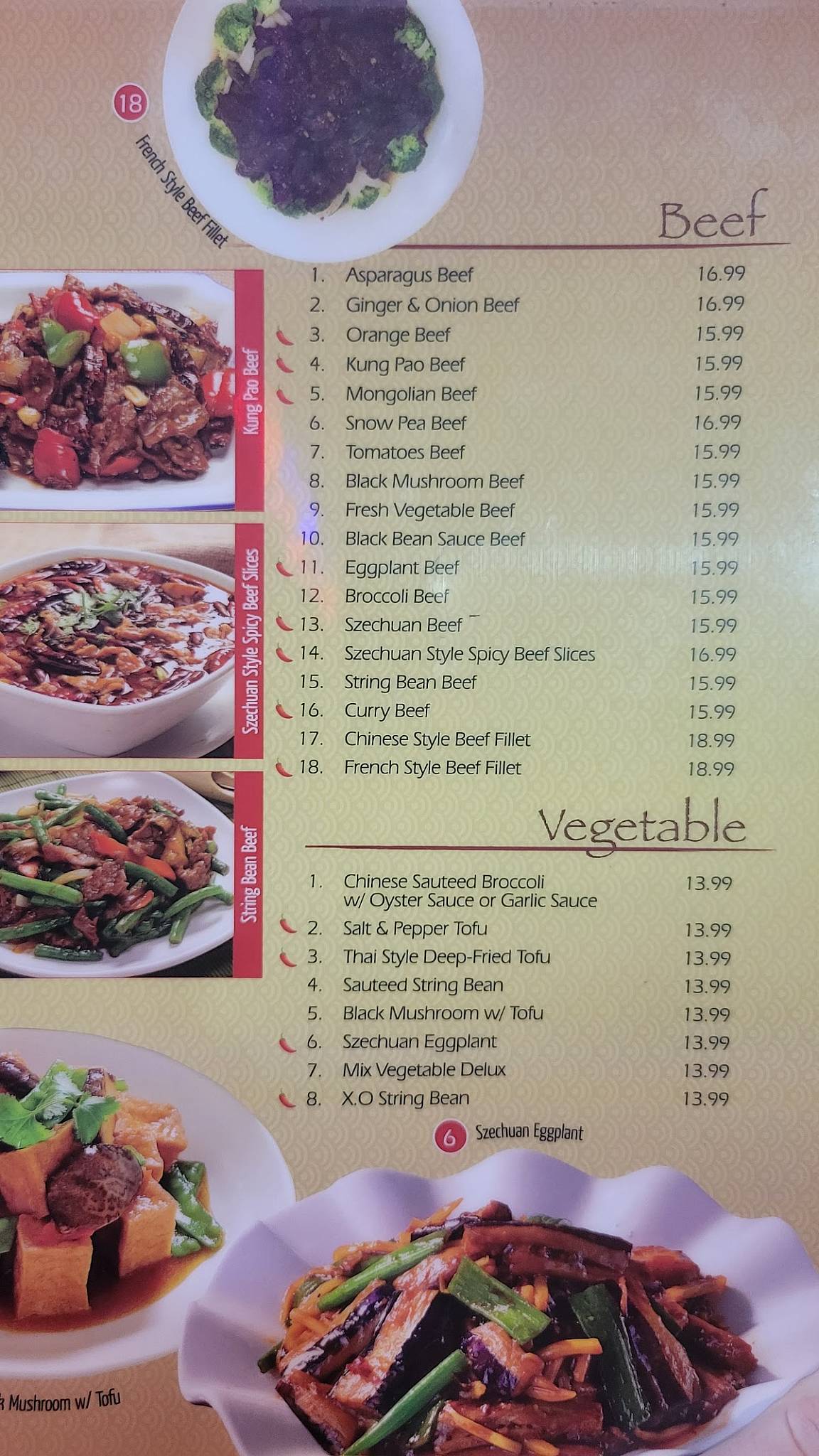 Menu at Four Seasons Chinese Restaurant, Clovis