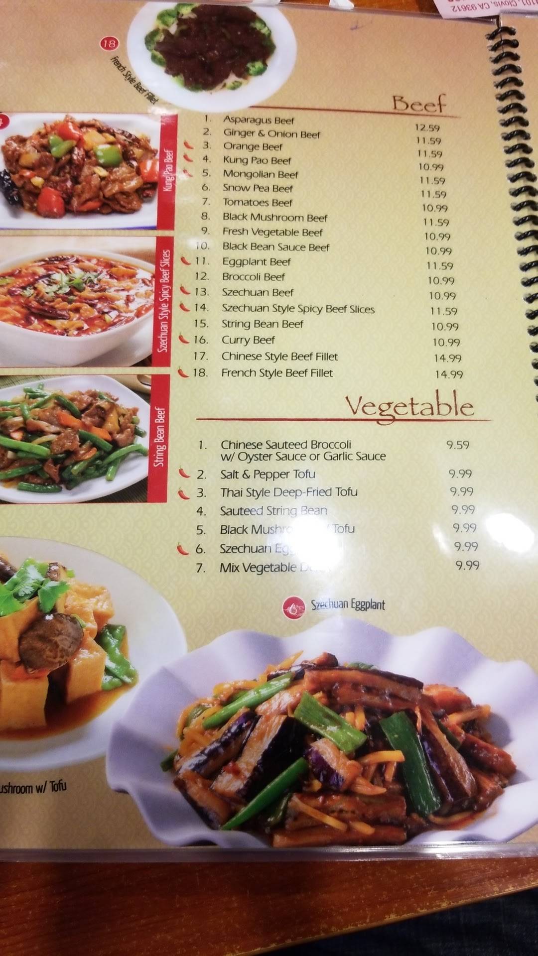 Menu at Four Seasons Chinese Restaurant, Clovis