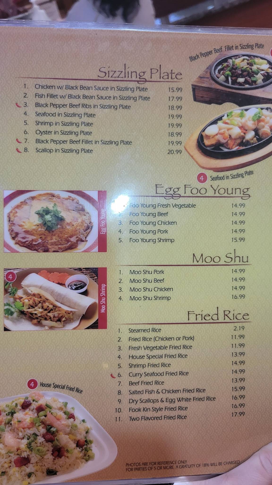 Menu at Four Seasons Chinese Restaurant, Clovis