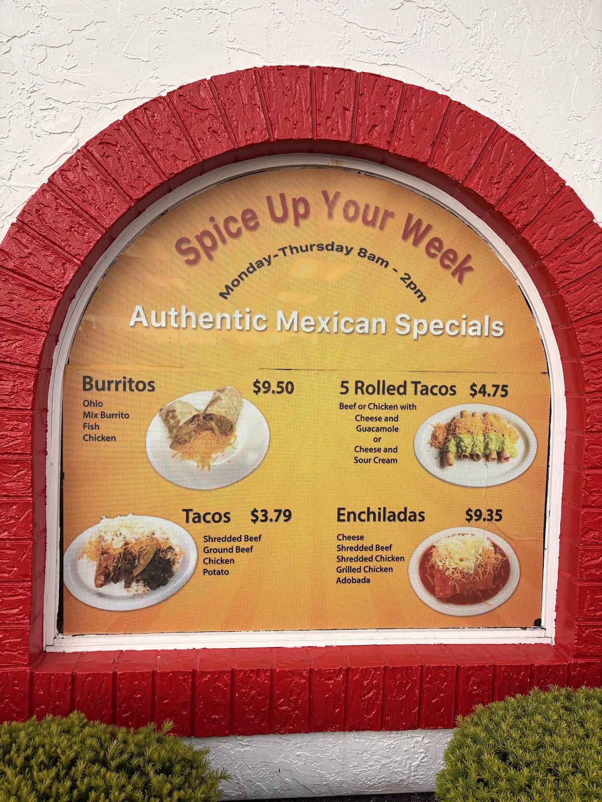 Menu at Fredibertos Mexican Food Drive Thru restaurant, Niles