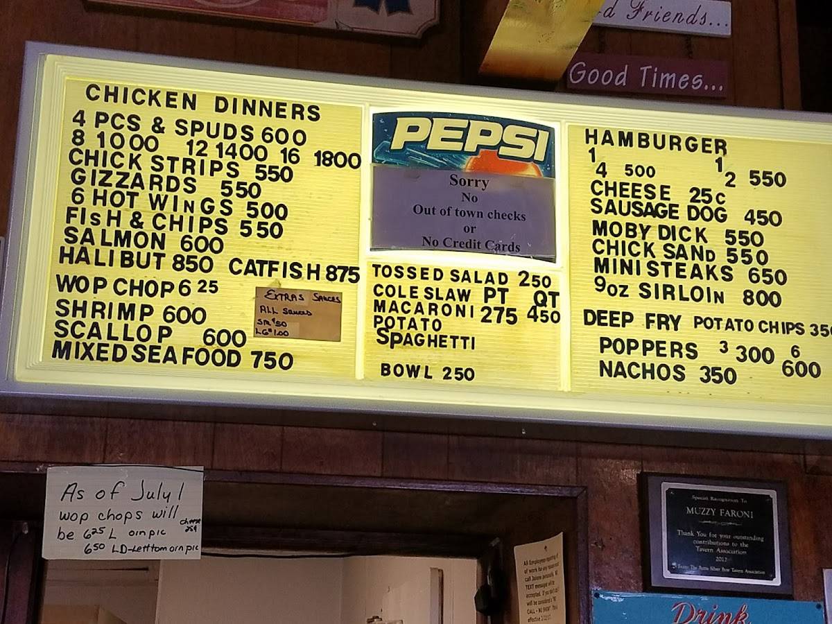 Menu at Freeway Tavern pub & bar, Butte