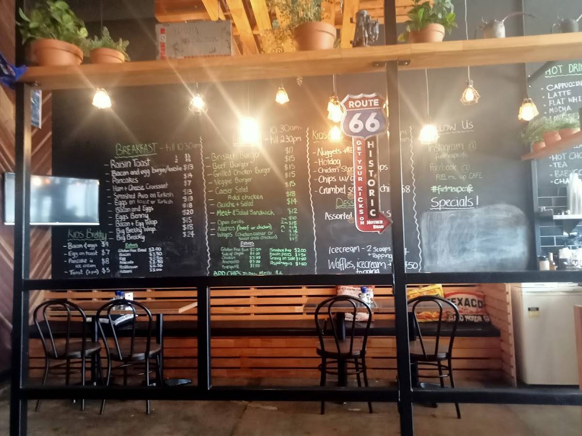 Menu at Fuel me up Cafe, Ayr