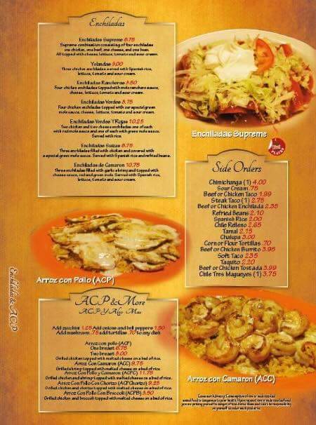 Menu at Los Tres Magueyes restaurant, Fuquay Varina, 401 Wake Chapel Rd