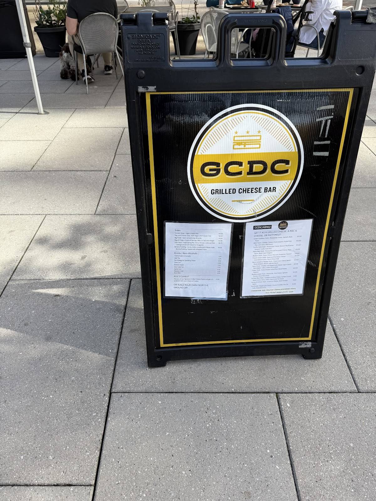 Menu at GCDC Grilled Cheese Bar, Washington