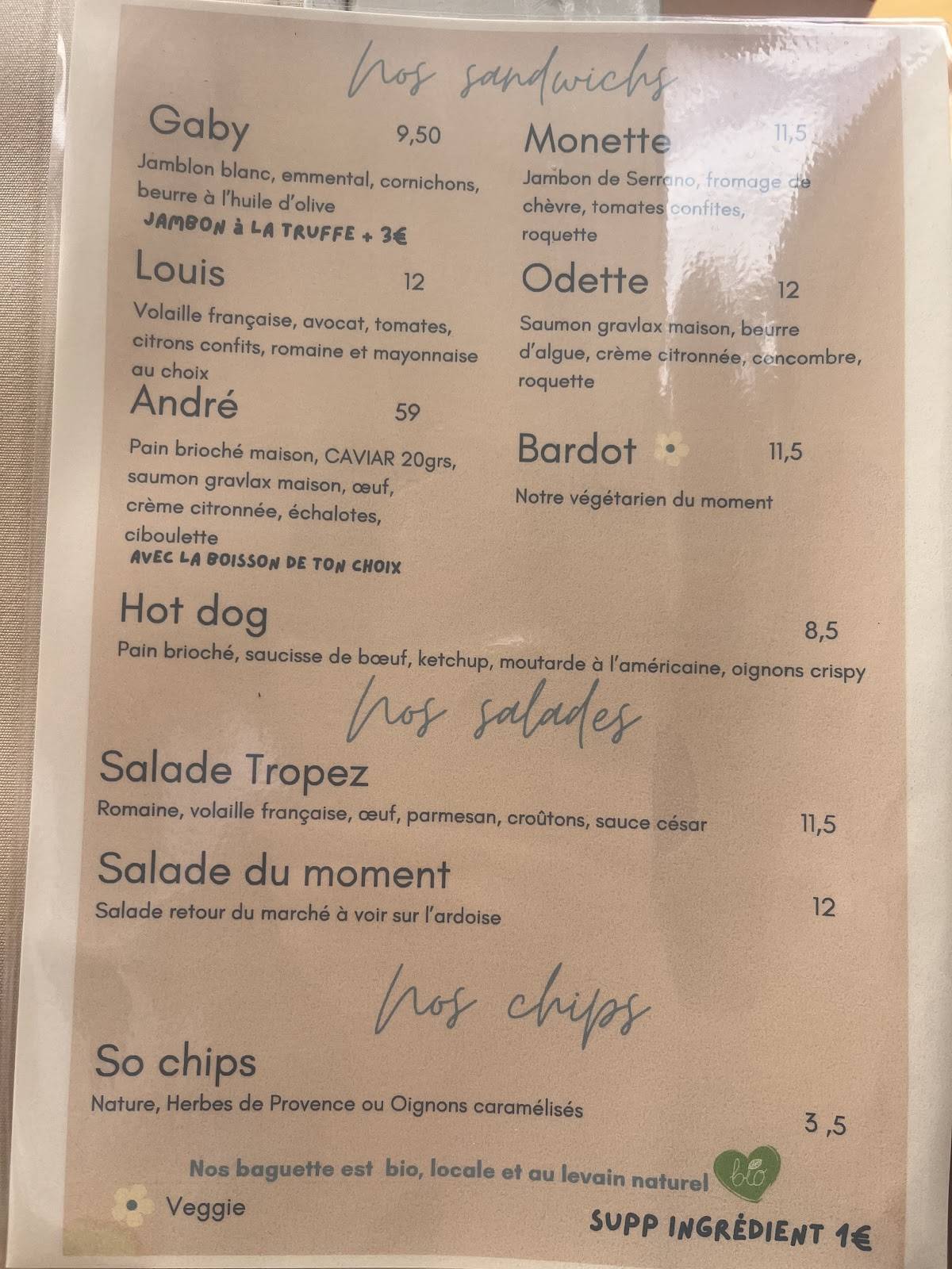 Carta de Gaby, Saint-Tropez