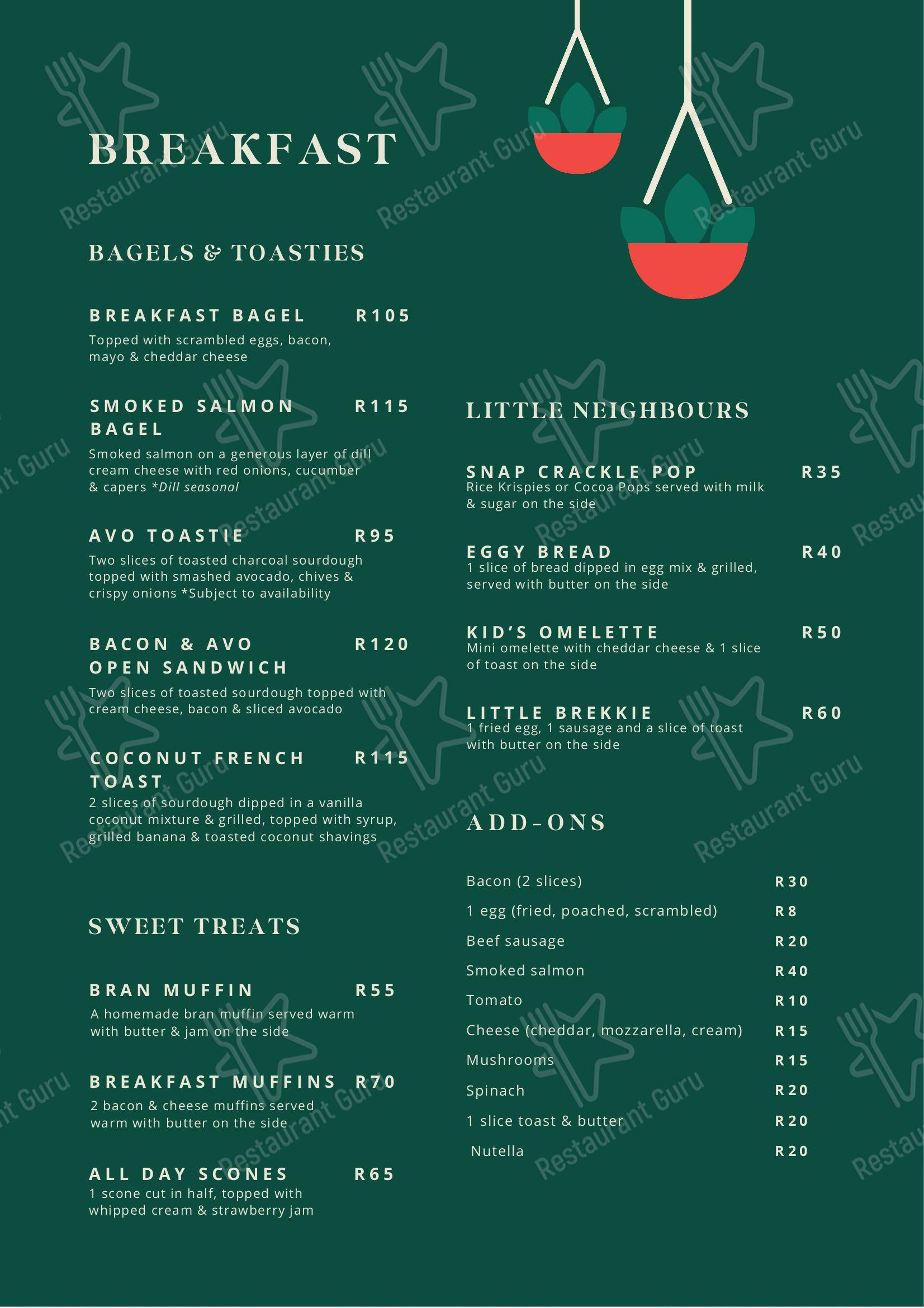 Menu at Gatvol coffee coffee house, La Lucia