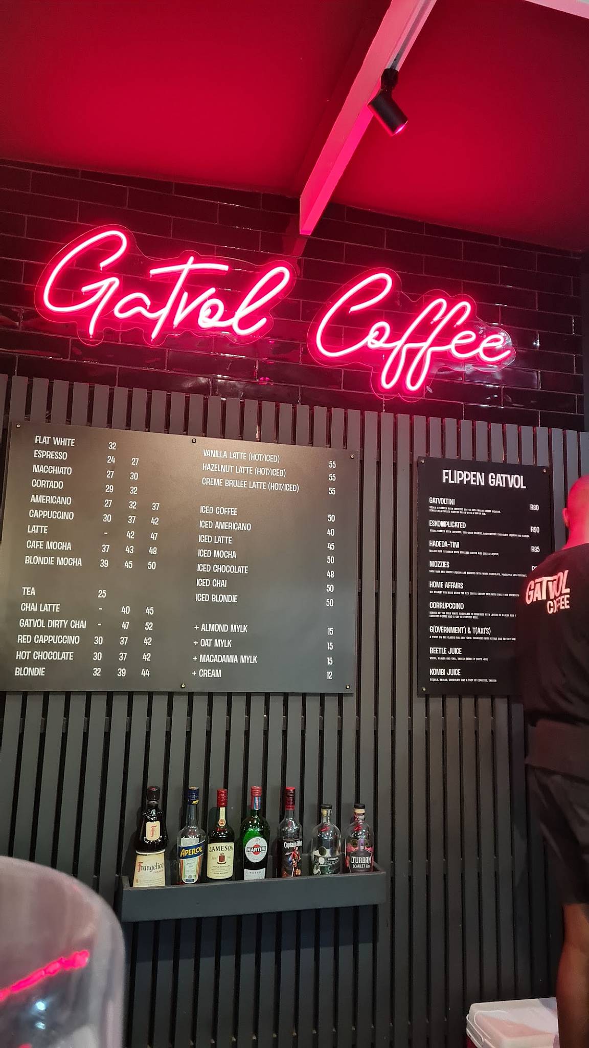 Menu at Gatvol coffee coffee house, La Lucia