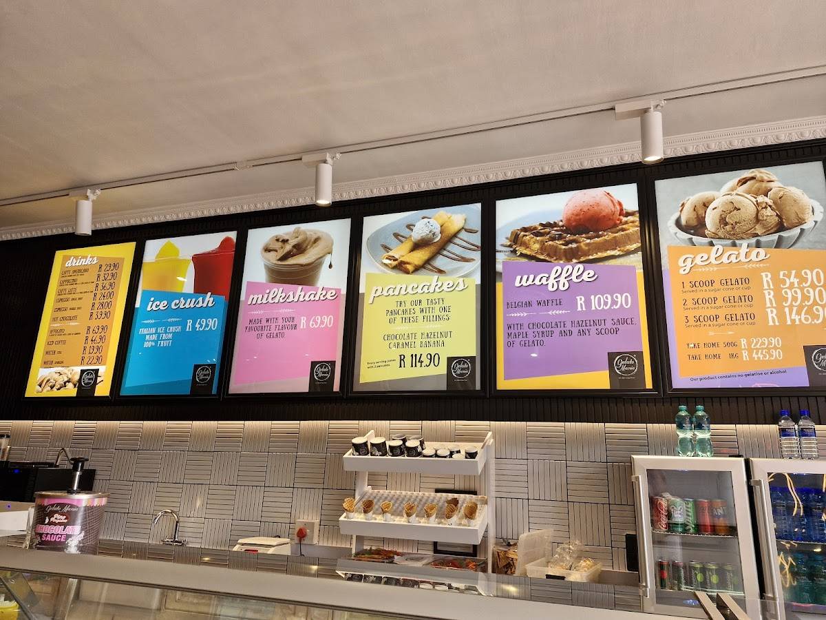 Menu at Gelato Mania Green Point desserts, Cape Town, 65 Main Rd