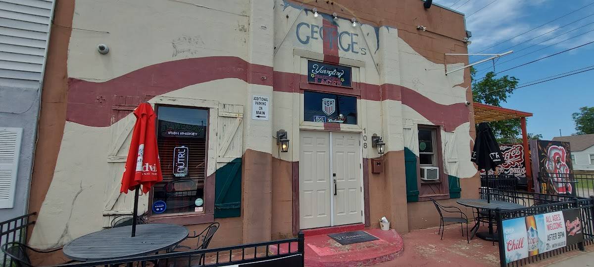 Menu at George's Pub, Jenks