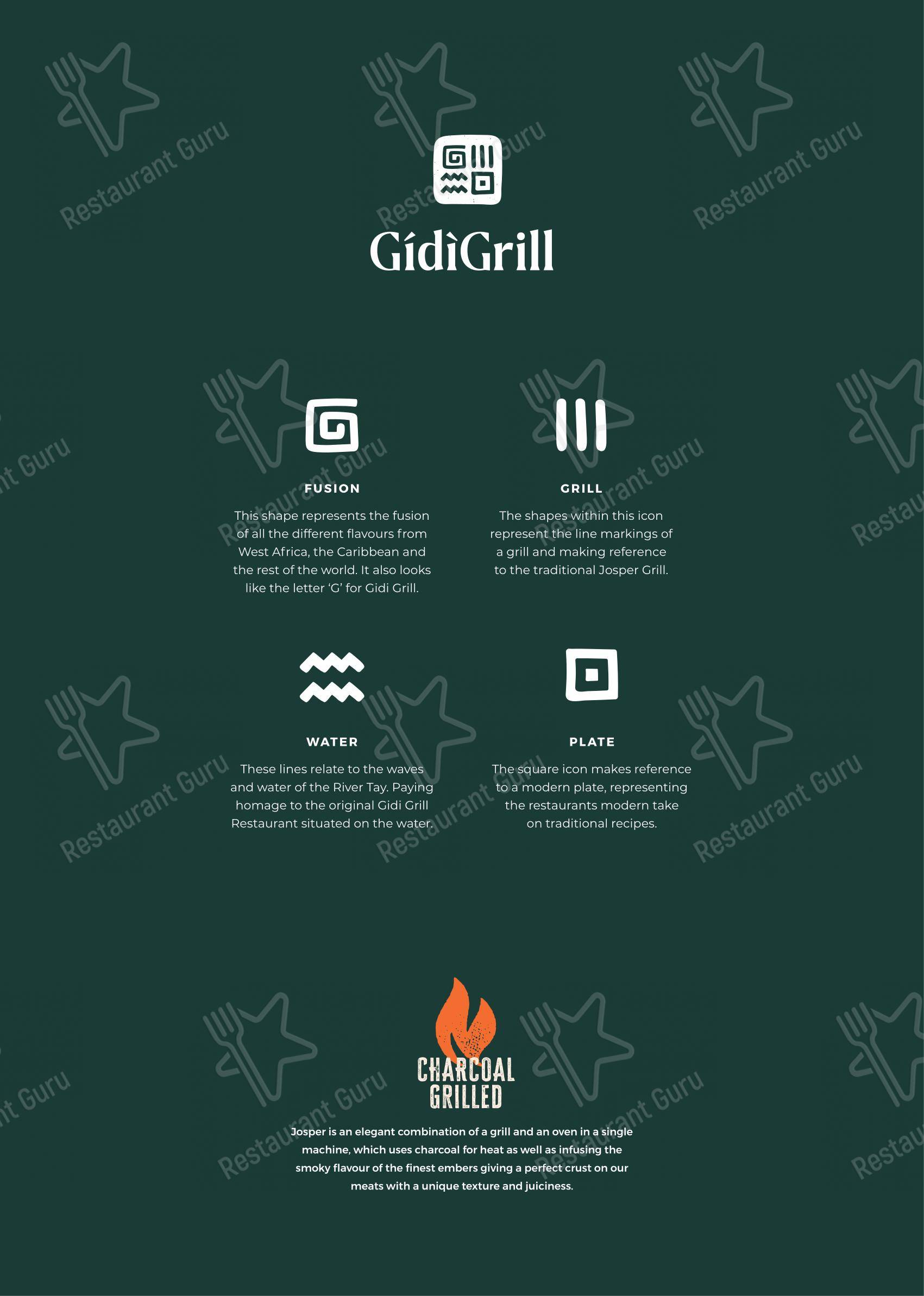 Menu at Gidi Grill, Dundee BBQ, Dundee