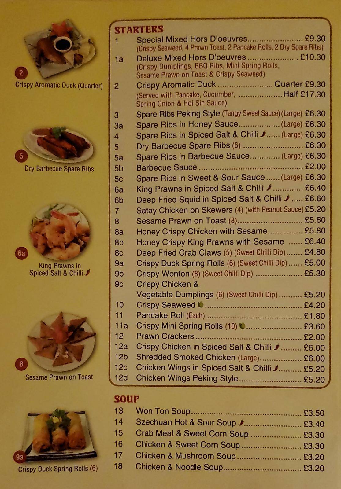 Carta de comida rápida Gold Lion, Hockley, 131 Ferry Rd