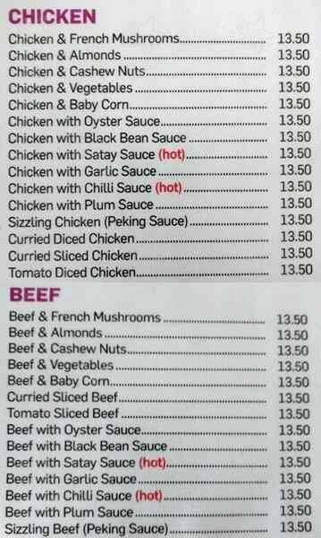 Menu at Golden Horse Chinese Restaurant, Caboolture, 92 Morayfield Rd