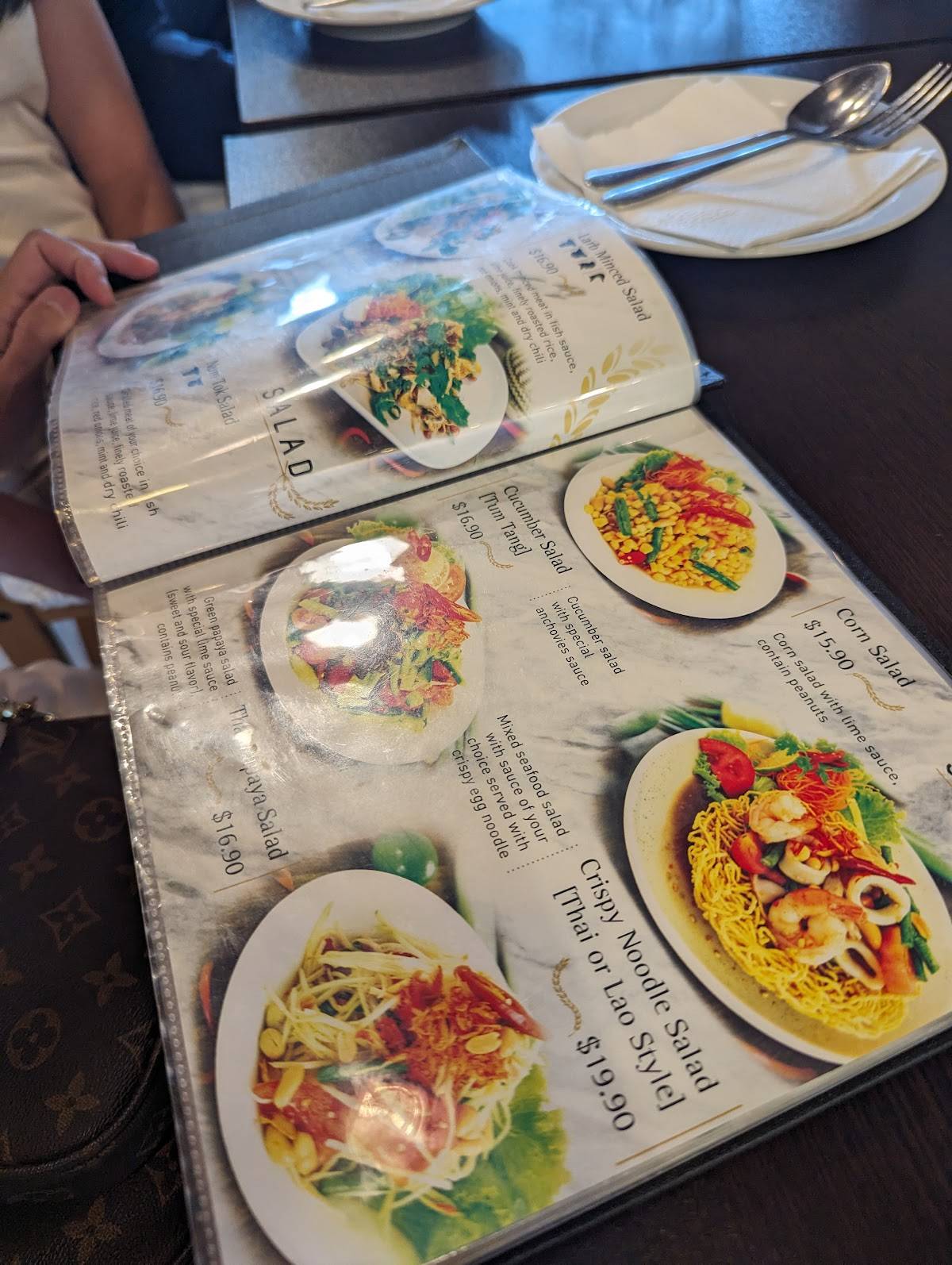 Menu at Golden Rice Thai & Laos Cuisine restaurant, Bonnyrigg