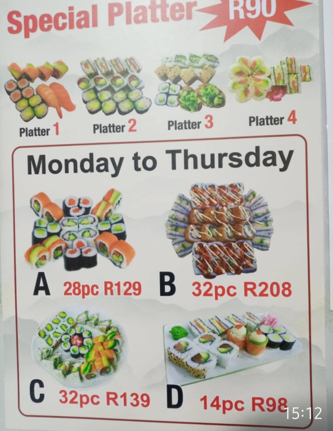 Menu at Good Chef Chinese Food & Sushi restaurant, Krugersdorp