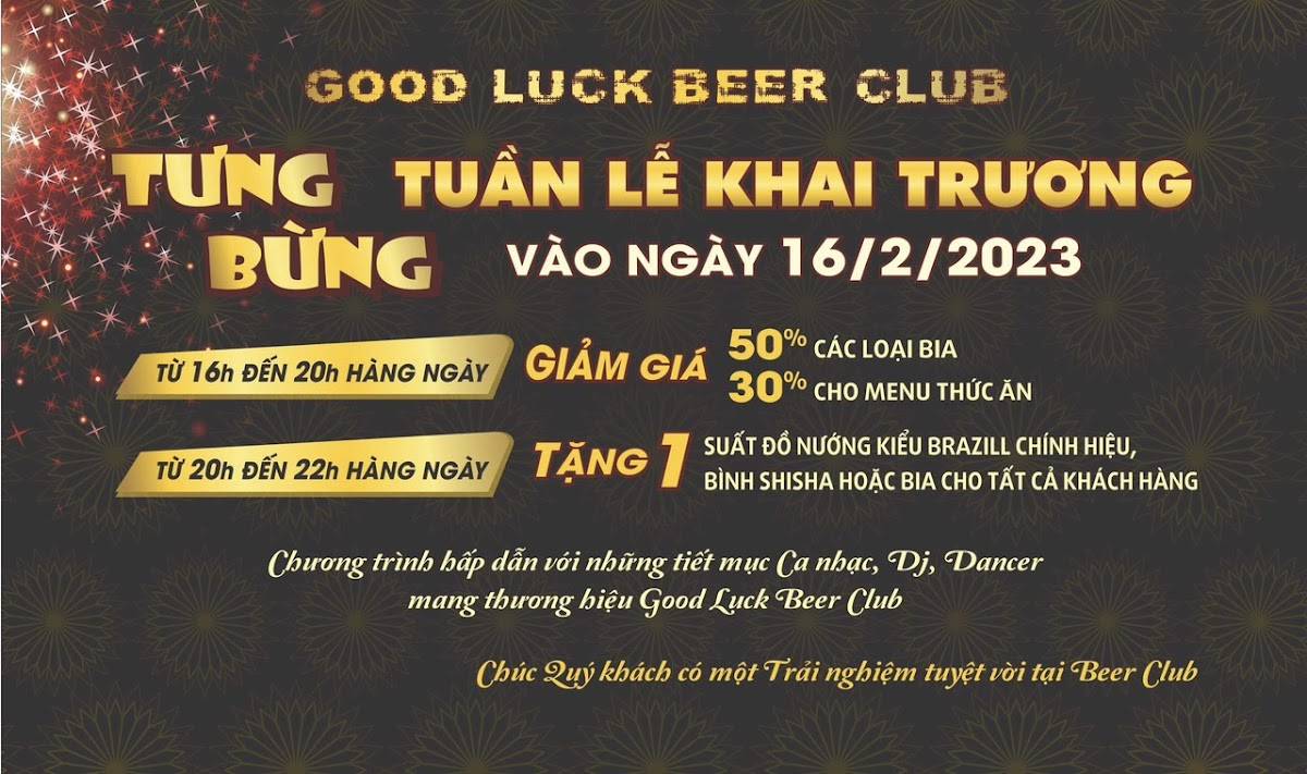 Menu at Good Luck Restaurant - Beer Club, Phan Thiet