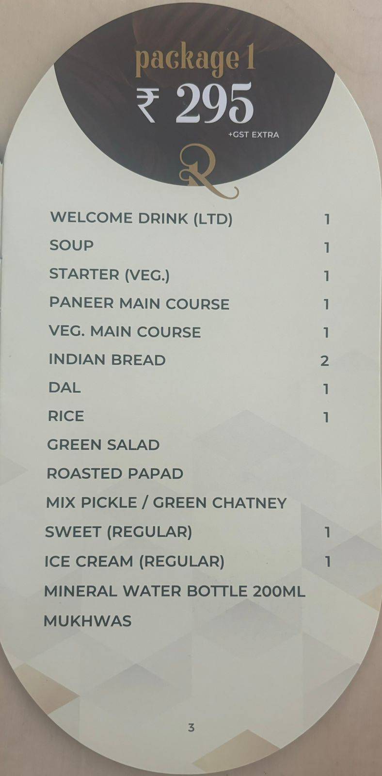 Menu at Grand Royal Dine Restaurant And Banquet, Ahmedabad