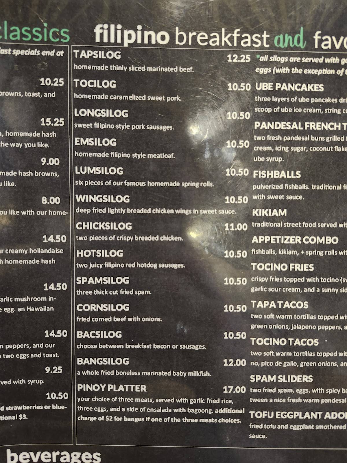 Menu at Grassmere Family Restaurant, Winnipeg
