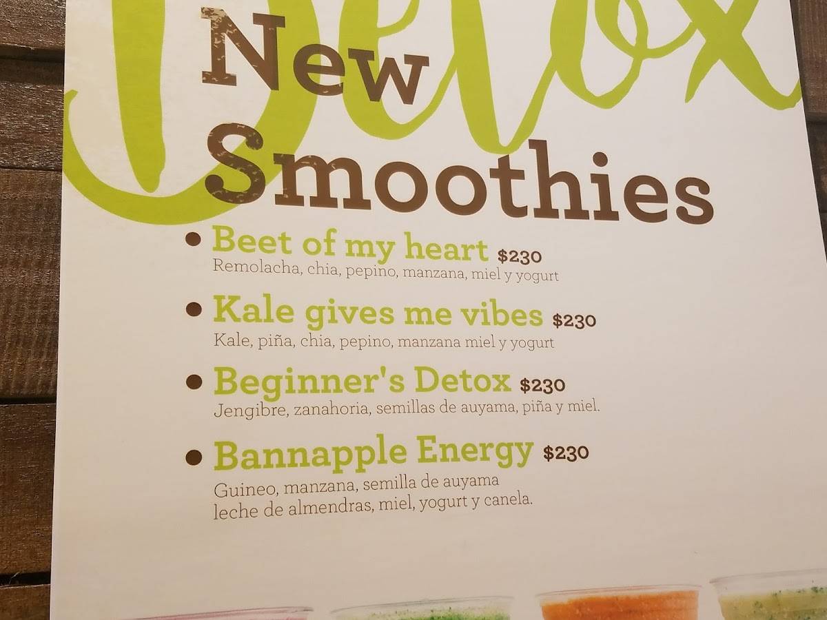 Menu at Green Bowl {Eat Salad} restaurant, Santo Domingo, Downtown Center