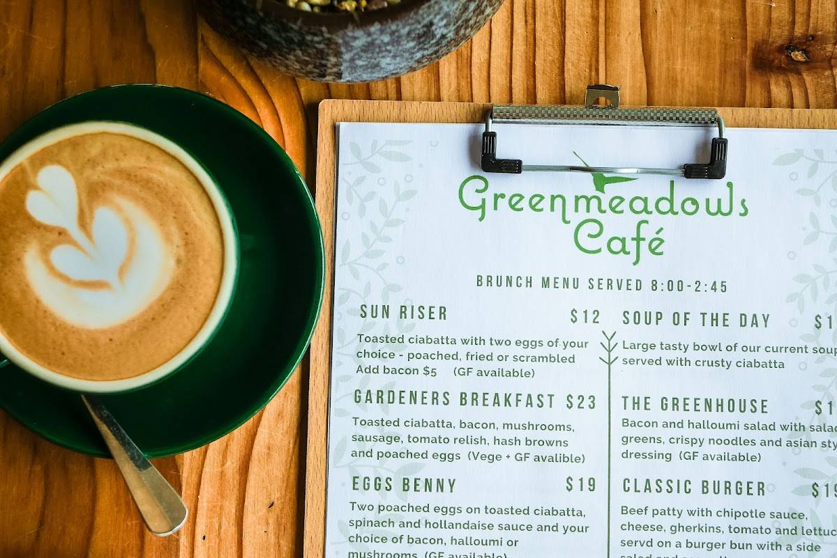 Menu at Greenmeadows Cafe, Nelson, Greenmeadows Complex 491 Main Rd Stoke