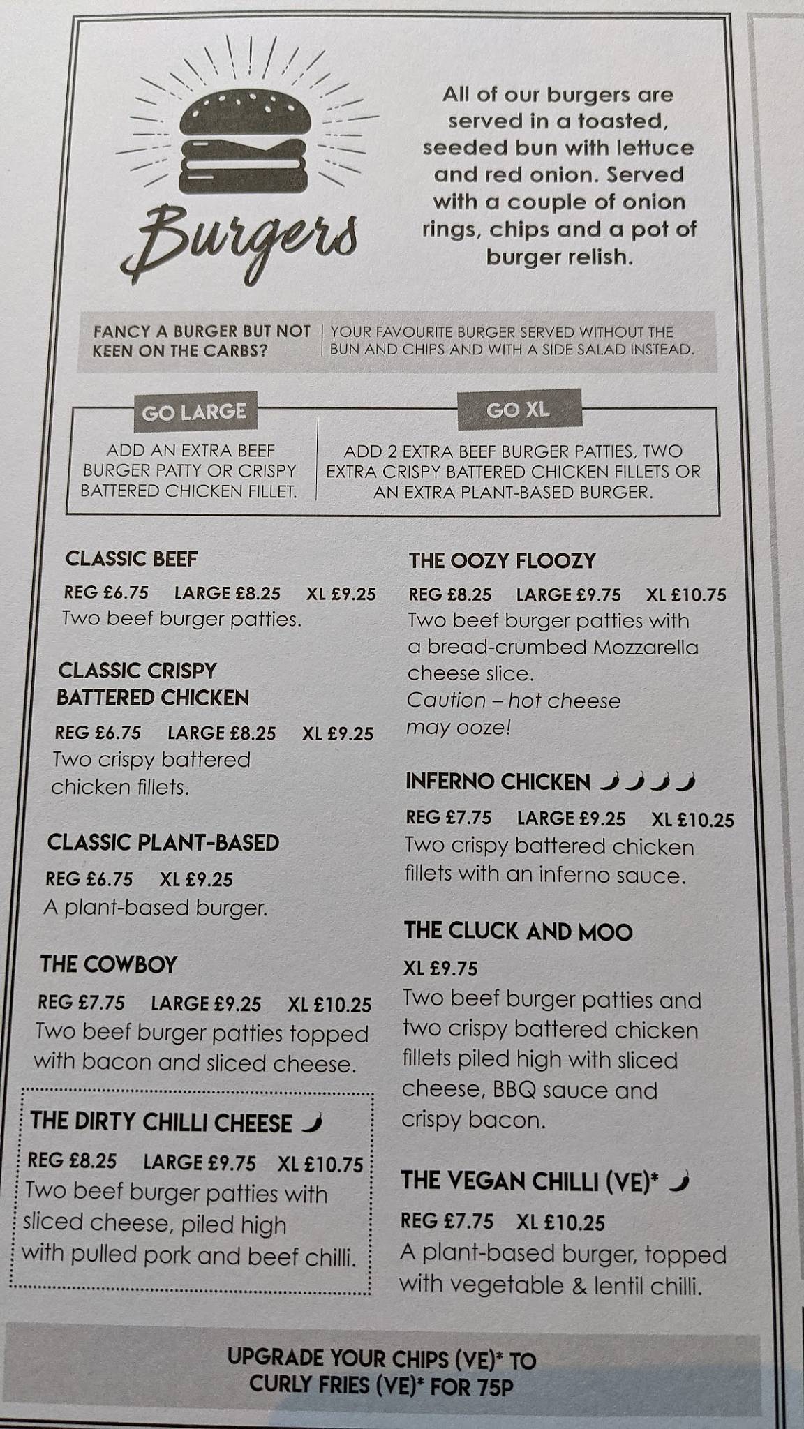 Menu at Greyhound pub & bar, Gloucester, Longlevens
