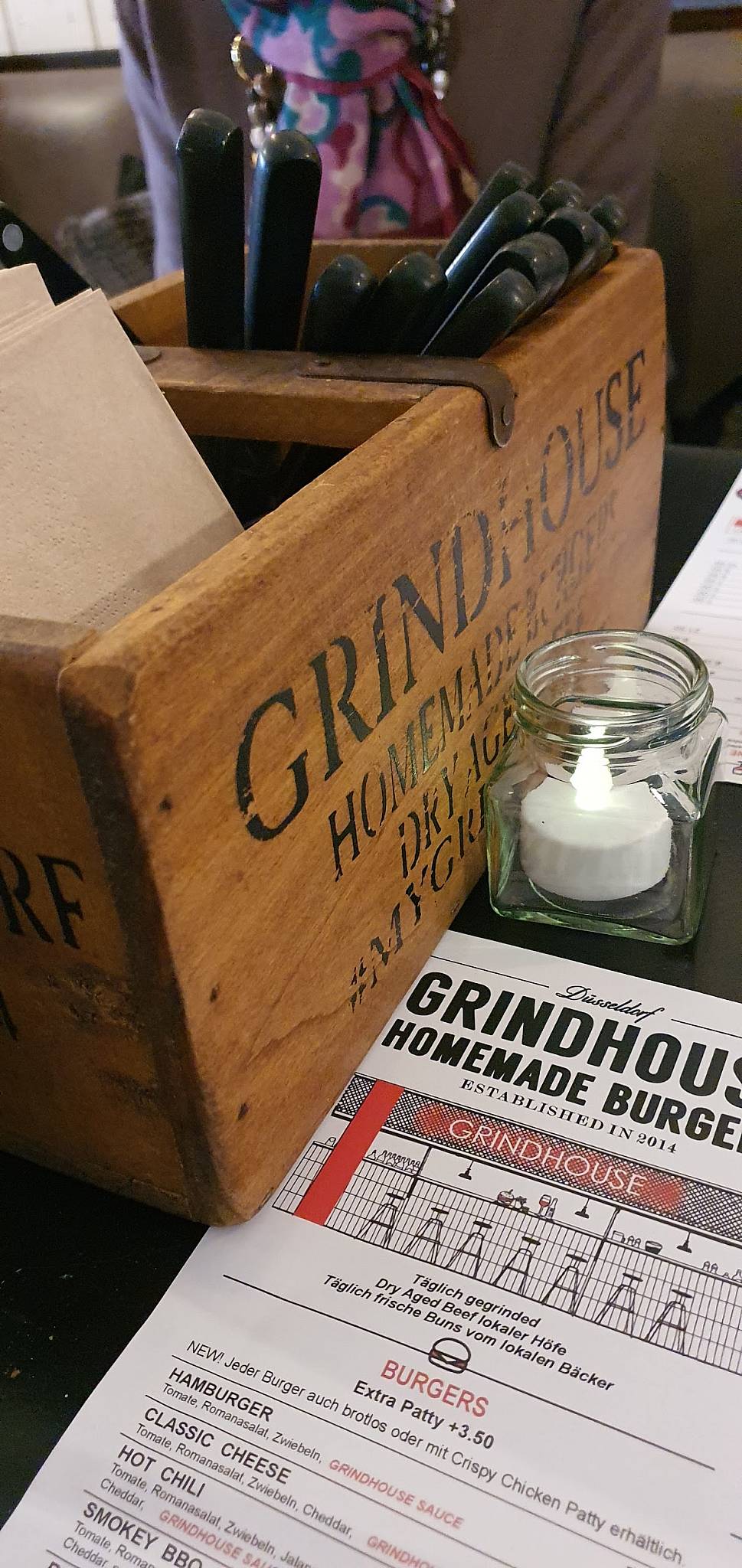 Speisekarte von Grindhouse – Homemade Burgers restaurant, Düsseldorf ...